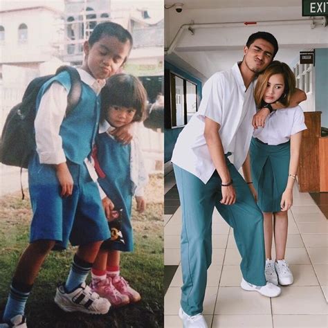 Potret Kakak Adik Artis Reka Adegan Masa Kecil