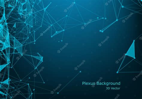 Premium Vector Abstract Technology Futuristic Network Computer Geometric Digital Connection