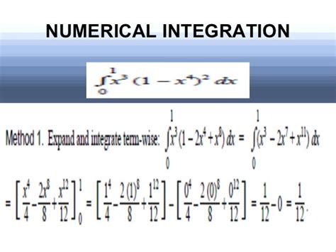 Numerical Integration