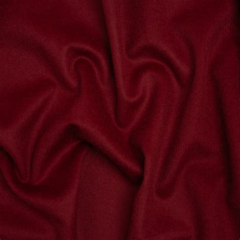 Brushed Lightweight Wool Blend Coating Berry Red Ellamar Collection