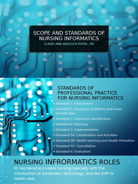 Scope And Standards Of Nursing Informatics Pdf Health Informatics Nursing