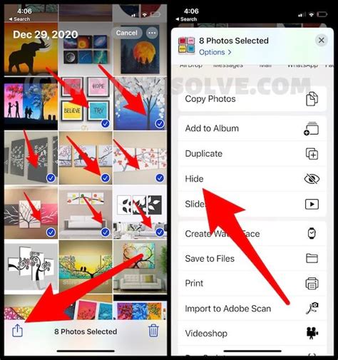 Ios 1711 How To Hide Multiple Photos On Your Iphone In 2023