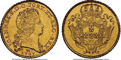 Numisbids Heritage World Coin Auctions Ana Signature Sale 3109 Lot 32356 Brazil João V Gold