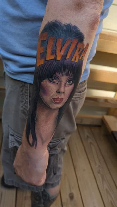 Elvira Tattoo Stencil