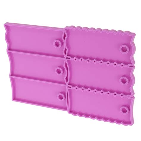 Crilstyleo Pendant Mold Rectangular Silicone Acrylic 1pack For Craft