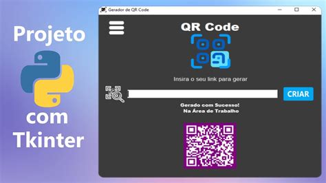 Gerador De Qr Code Em Python Com Tkinter Youtube