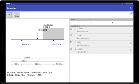Github Codingbychanche Beam Calc Calculate The Supporting Forces Of