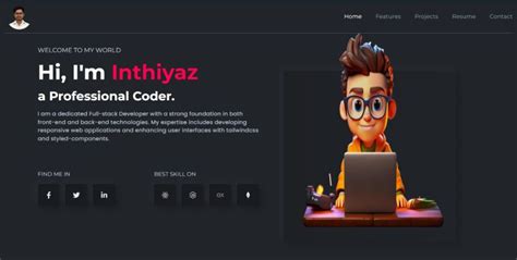 Shaik Inthiyaz On Linkedin Portfolio Webdevelopment Programming Developer Career Tech
