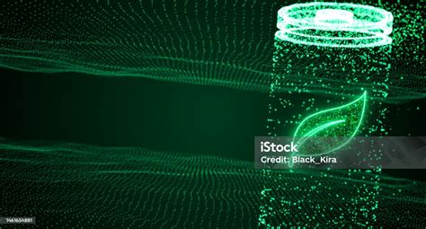 에코 리프 심볼로 재충전되는 리튬 이온 배터리 환경을 위한 깨끗하고 재생 가능한 녹색 혁신 순 제로 배출 에너지 저장 기술 탄소 중립 전력 개념 3d 그림 배터리 전원에