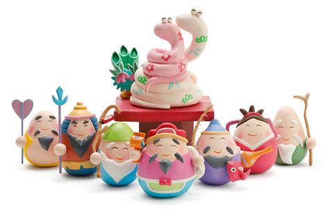 干支 巳年 かわいいヘビ 七福神 イラスト素材 チューリンのブログ