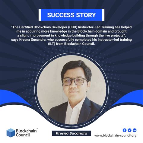 Blockchain Council On Linkedin Successstory Blockchaincouncil Blockchaincertification