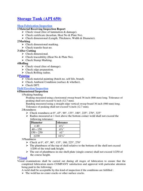 Storage Tank Api 650 Pdf Humidity Calibration