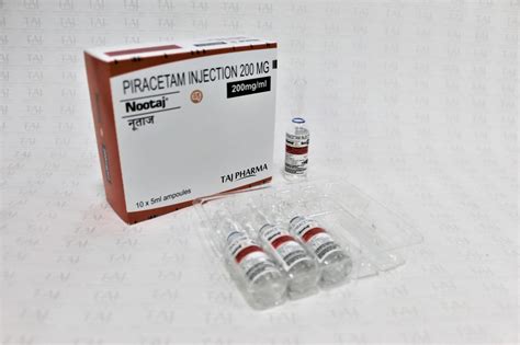 Piracetam Injection Nootaj Manufacturers Suppliers In India