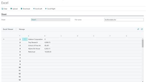 Toolbox Excel Support