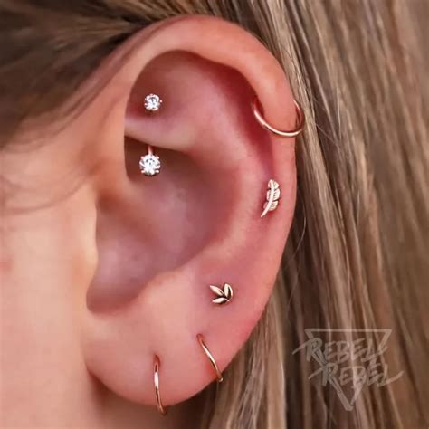 16 Ear Piercing Combinations That Turn Ears Into A Work Of Art Worldglamz
