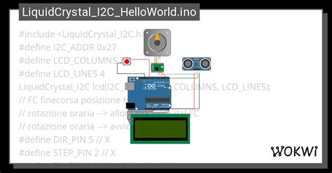 Stepper Sensore Ultrasuoni Wokwi Esp32 Stm32 Arduino Simulator
