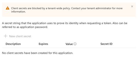 Tutorial Enforce Secret And Certificate Standards Using Application Management Policies