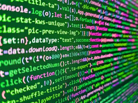 Programming Code Screen Of Software Developer Concept Screen Of