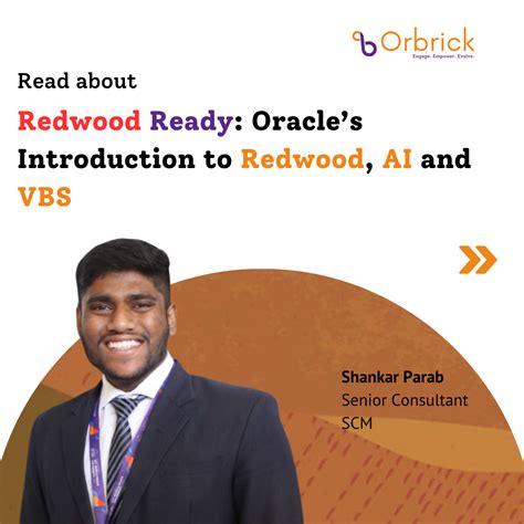 Redwood Ready Scm Oracles Introduction To Redwood Ai And Vbs Orbrick