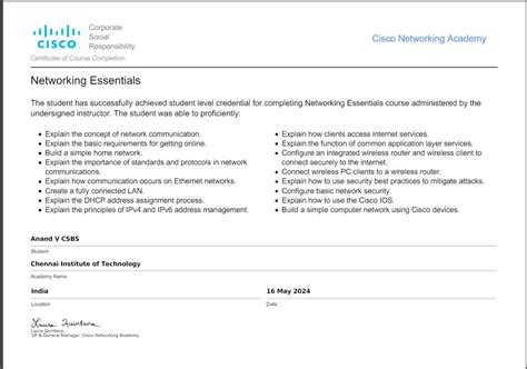 Anand V On Linkedin Cit Cybersecurity Cisconetworking Networkingessentials Itcareer