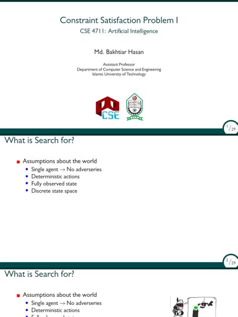 Constraint Satisfaction Problem I Pdf