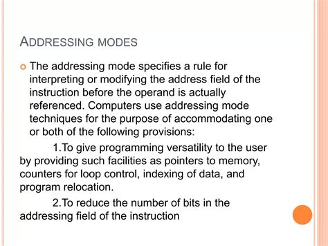 Addressing Modes Ppt Addressing Modes Ppt