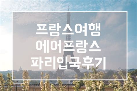 프랑스 여행 파리 입국 대한항공 에어프랑스 수하물 기내식 좌석 후기 네이버 블로그