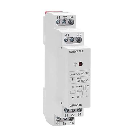 Intermediate Relay Auxiliary Relay 16a 3spdt Din Rail Switch Gr8 316