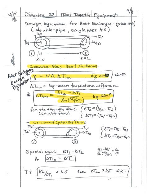 Che332 Hx Design Log Mean Temp Difference Pdf