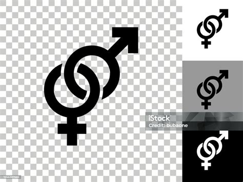 棋盤透明背景上的男性和女性標誌圖示向量圖形及更多圖示圖片 圖示 差異 插圖 Istock