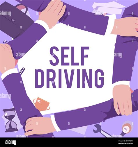 Writing Displaying Text Self Driving Business Showcase Autonomous Vehicle Ability To Navigate