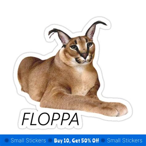Zabloing Floppa Sticker By Snazzystockssds Stickers Vinyl Decal