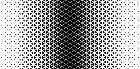 Black And White Halftone Triangles Pattern Abstract Geometric Gradient Background Vector