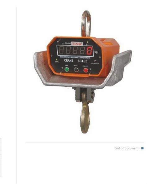 Essae Digital Hanging Crane Scale 20 Ton At Best Price In Bengaluru