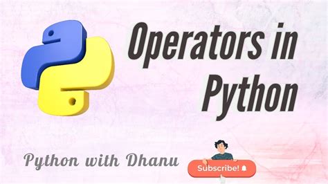 Operators In Pythonpython Technology Pythonstatus Pythontutorials Youtube