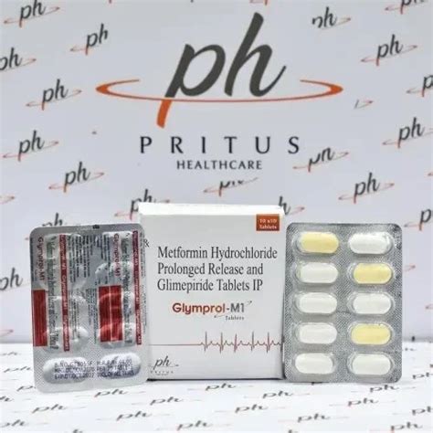 Glymprol M1 Bilayered Tablet Of Metformin Sr 500mg Glimepiride 1mg Tablet At Rs 2000 Box