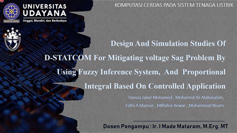 Pengaplikasian Fuzzy Logic Controller Pada Sistem Tenaga Listrik