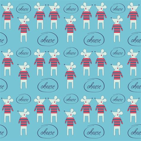Premium Vector Seamless Pattern With Mice