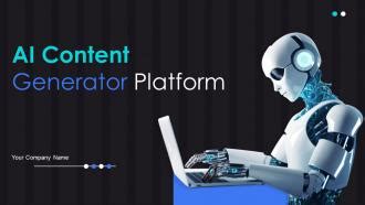 AI Content Generator PowerPoint Presentation And Slides PPT Example SlideTeam