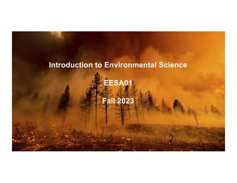 Eesa01 2023 Lecture 11 1 Slide Per Page Introduction To Environmental Science Eesa Fall 2023