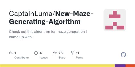 Github Captainlumanew Maze Generating Algorithm Check Out This Algorithm For Maze Generation