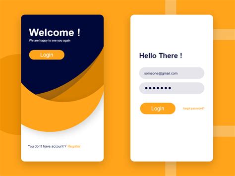 Welcom Login Interface By Linda Yadroudj