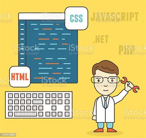 Workflow For Website Coding And Html Programming Of Web Application