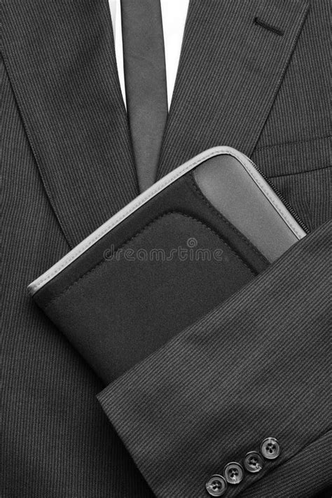 Suit Tie And Folder Stock Photo Image Of Binder Close