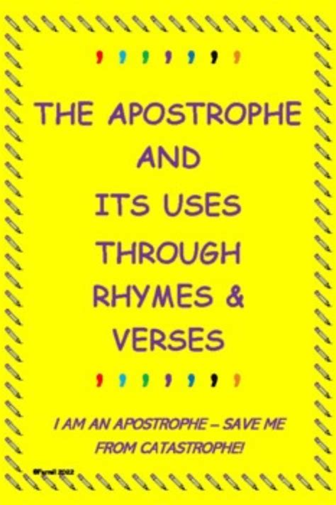 Mash 3rd 4th Class The Apostrophe And Its Uses Through Rhymes And Verses