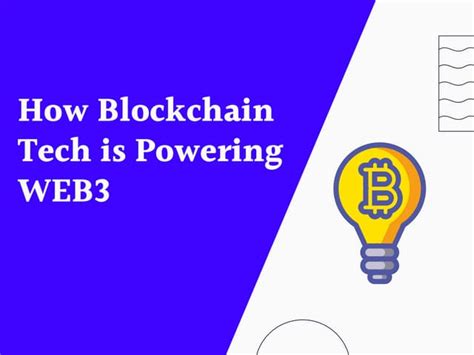How Blockchain Tech Is Powering Web3pdf