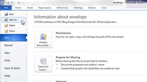 Custom Design A 10 Envelope Using Microsoft Word PrintIt4Less