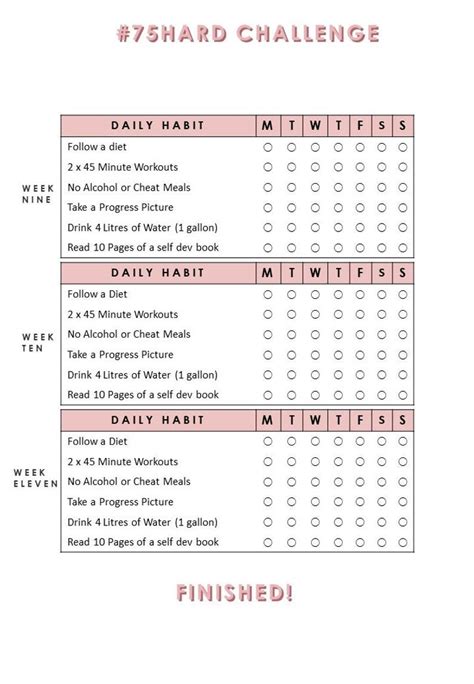 75 Hard Challenge Notion Template