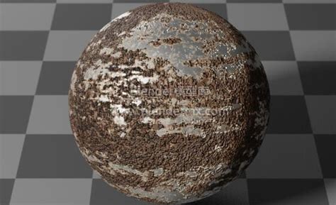 Blender 带状生锈金属板材质球纹理贴图下载 Blender模型库