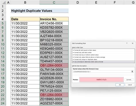 Highlight Duplicate Values In Excel Shortcut Examples